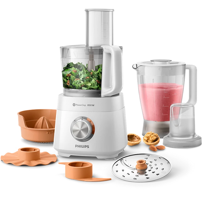 Philips Food Processor HR7520/01 White - SalamTec